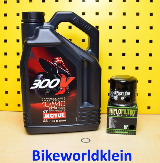 YAMAHA FZ8 10-16 Huile + Hiflo Filtre Motul 300V Factoryline 10w40 RN16 EUR 115,44 - PicClick FR