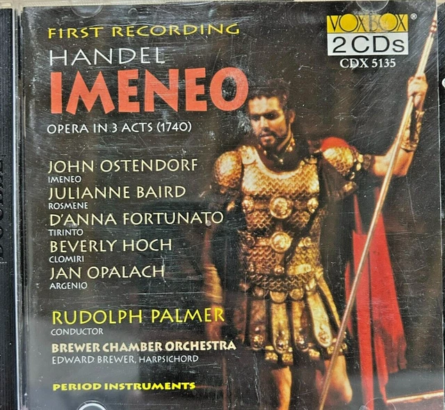 HAENDEL : IMENEO Opera en 3 actes - Brewer Chamber Orchestra - Palmer ...