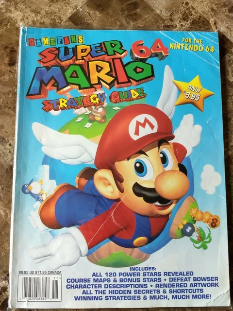 GAMEFANS N64 SUPER Mario 64 Strategy Guide 1996 Nintendo Magazine/Book ...