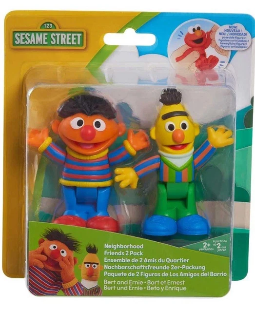 SESAME STREET NEIGHBOURHOOD Friends 2-Pack Figures 3" Bert & Ernie ...