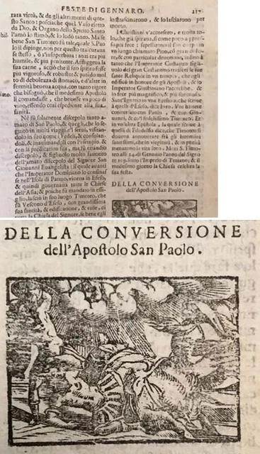 STAMPA CON TESTO Conversione Ap. San Paolo da Leggendario de’ Santi del ...