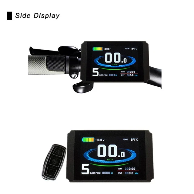 E-BIKE WATERPROOF DISPLAY 67x109mm 24/36/48V 24/36/48V Display E-bike ...