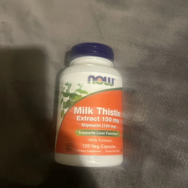 NOW FOODS - Milk Thistle Extract with Turmeric, 150 mg - 60 Vcaps £12. ...