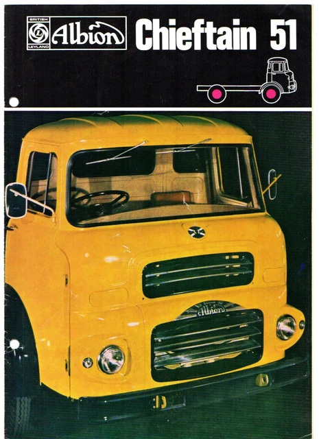 ALBION CHIEFTAIN 51 4x2 Kipper Traktor 1968-69 UK Markt ausklappbar ...
