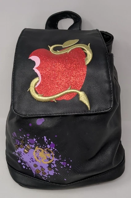 DISNEY STORE EVIL Queen Backpack Snow White Villain Poison Apple Faux ...