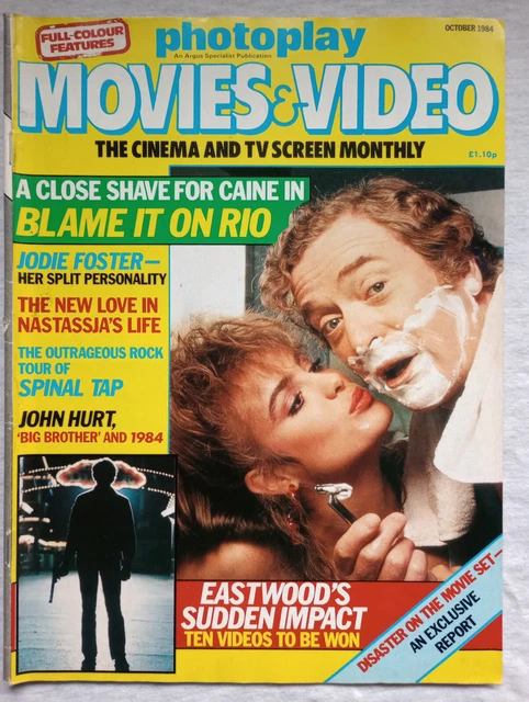 PHOTOPLAY MOVIES AND Video Magazine October 1984 VHS Pre Cert Interest ...