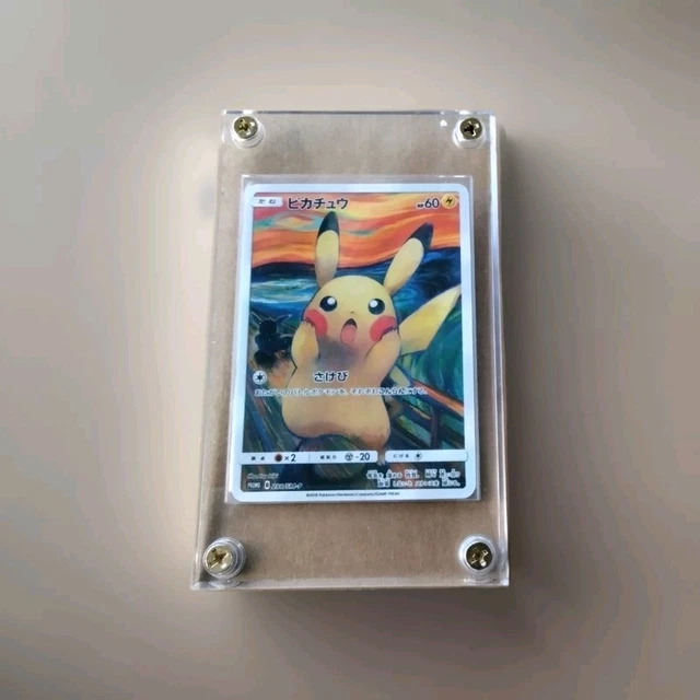 CARTE POKÉMON ILLUSTRATION Pikachu Skrik/Edvard Munch/ Japonais/Neuf ...