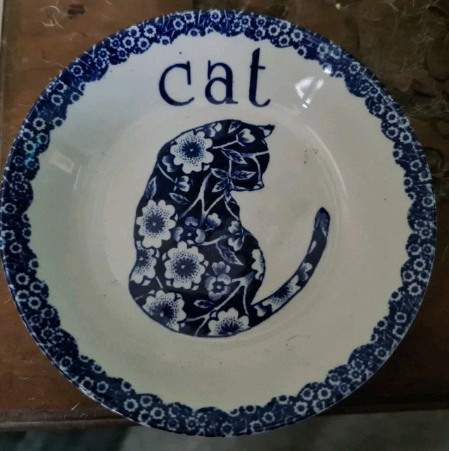 BURLEIGH CALICO CAT Dish Staffordshire England £21.50 - PicClick UK