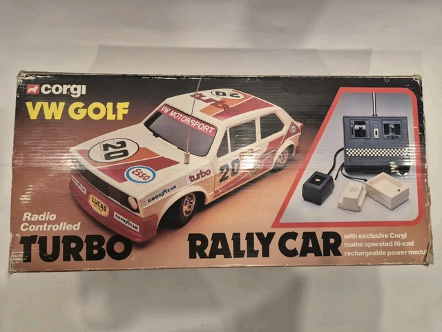 VINTAGE RC CORGI VW GOLF MK 1 Turbo Rally Car Boxed £35.00 - PicClick UK