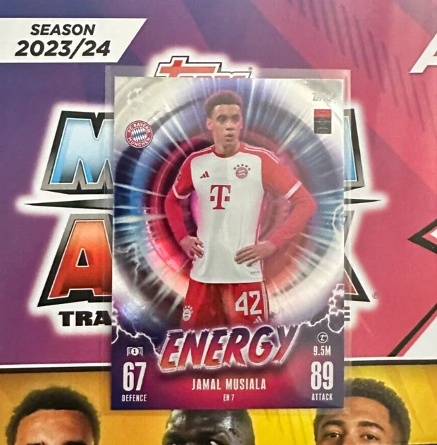 JAMAL MUSIALA ENERGY Card EN 7 - Match Attax 2023 / 2024 23 / 24 £7.99 ...