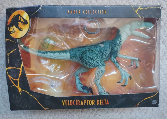 MATTEL JURASSIC WORLD Amber Collection Velociraptor Delta GJN94 £32.99 ...