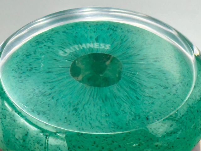 CAITHNESS GLASS MILLEFIORI Emerald Spinner Paperweight. £34.99 ...