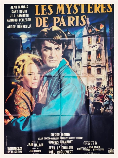 CINEMA-AFFICHE ORIGINALE- LES MYSTERES DE PARIS -120x160 - Mascii ...
