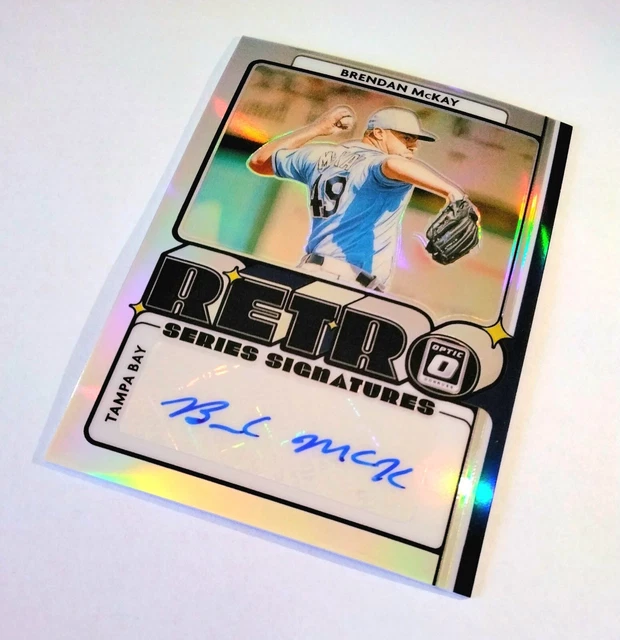 BRENDAN MCKAY AUTO 2021 Panini Donruss optique rétro série signature ...