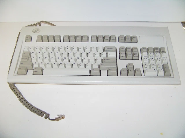 VINTAGE IBM MODEL M 1392595 Clicky Mechanical Terminal Keyboard ...