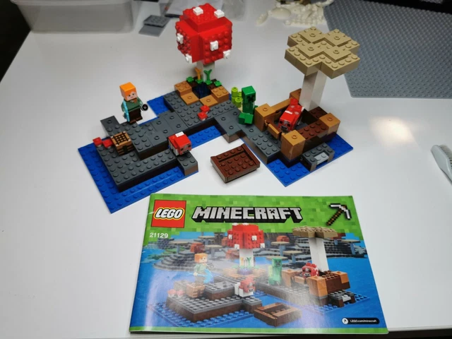 LEGO MINECRAFT 21129 The Mushroom Island 100% complet £18.85 - PicClick UK