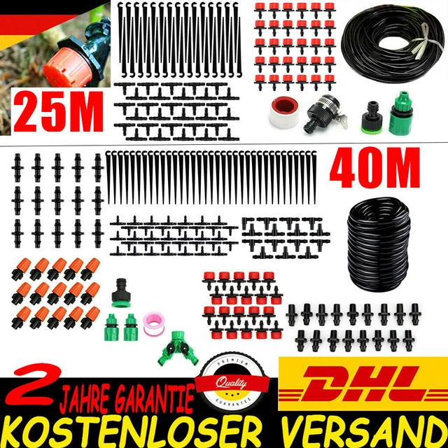 25/40M MICRO SISTEMA Irrigazione Automatico Tubo Goccia Set Irrigazione ...
