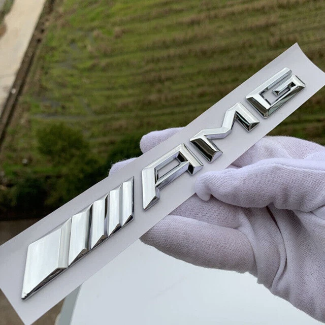 MERCEDES AMG CHROM Aufkleber Schriftzug Emblem Logo Sticker EUR 12,65 ...
