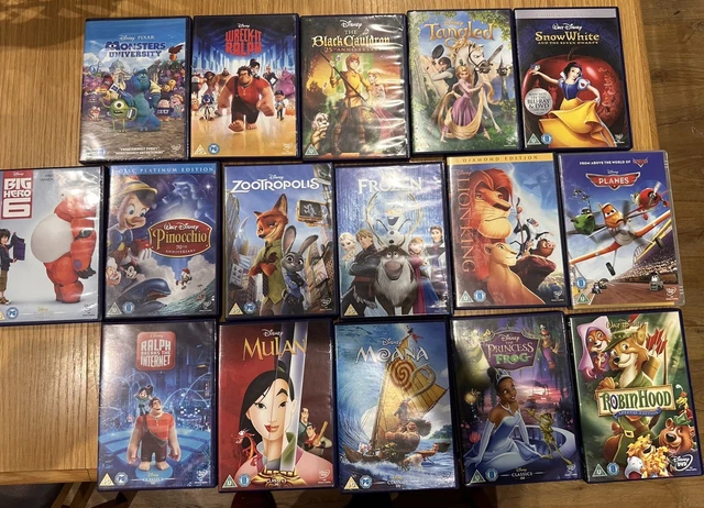 DISNEY DVD BUNDLE x 16 Frozen Moana Link King Big Hero 6 Robin Hood ...