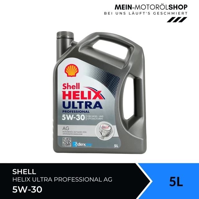 SHELL HELIX ULTRA Professional AG 5W-30 Opel API SN ACEA C3 Motoröl 5 ...