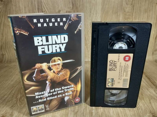 Blind Fury Rutger Hauer Vintage Vhs Video 18 Cert Fast Free Post £549 Picclick Uk