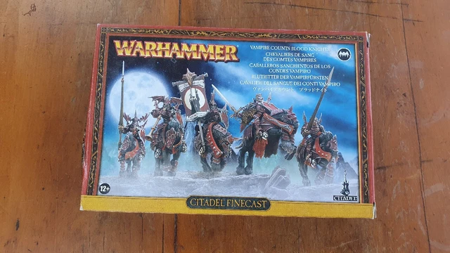 WARHAMMER VAMPIRE COUNTS Blood Dragon On Horse NIB METAL OOP Soulblight ...