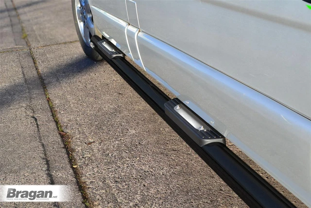 PASSEND FÜR FORD Transit MK7 LWB 2007 - 2014 Seitenleisten SCHWARZ ...