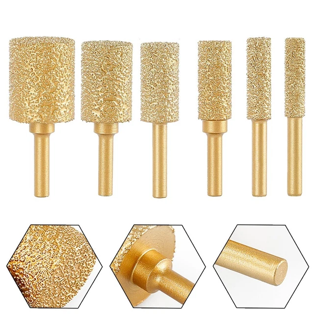 TÊTE DE BAVURE diamant brasée à tige efficace et précise de 6 mm pour ...