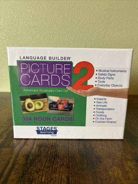 STAGES LEARNING MATERIALS SLM024 Language Builder Picture Cards Nouns ...