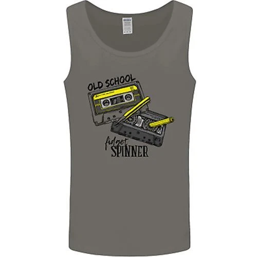 RETRO 80S MUSIC Cassette Old School Spinner Mens Vest Tank Top EUR 16 ...
