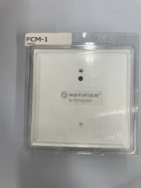 NOTIFIER FCM-1 FIRE Alarm Supervised Control Module "White" Cover Brand ...