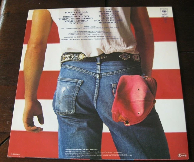 LP BRUCE SPRINGSTEEN BORN IN THE U.S.A 1984, CBS 86304-20 Sunburst ...