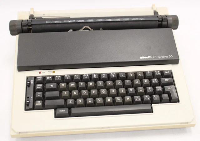 OLIVETTI ET PERSONAL 50 Electric Portable Typewriter - O06 EUR 18,87 ...