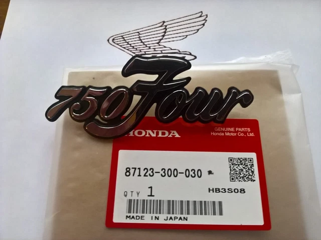 HONDA CB750 K1, K2 SOHC Side Panel emblem badge Genuine Honda 87123-300 ...