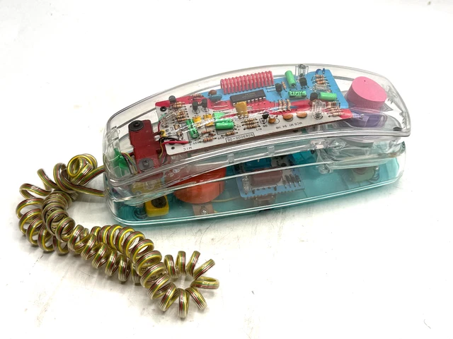 VINTAGE UNISONIC 6900 1980's Clear See Through Push Button Phone Y2K ...