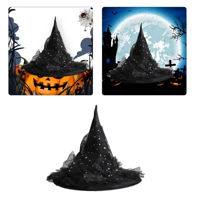 SPOOKY WITCH HAT for Halloween Party Decorations Accessories Retro ...