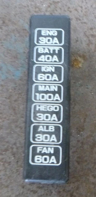 FORD FALCON EF EL Engine Bay Fuse Box Cover $11.00 - PicClick AU