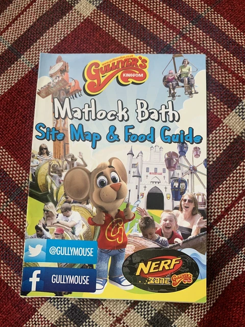 GULLIVERS MATLOCK BATH THEME PARK MAP 2015 roller coaster amusement £2. ...