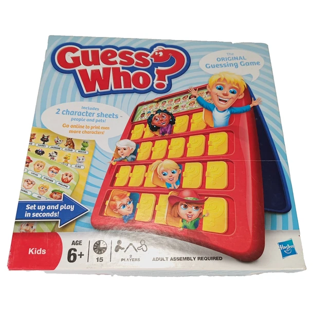 GUESS WHO BOARD Game The Original Guessing Game Hasbro 2009 Complete ...