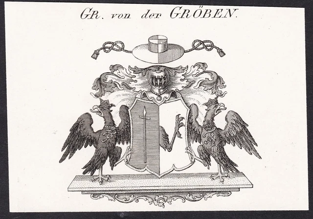 GRASS COAT OF arms coat of arms copper engraving genealogy heraldry ...