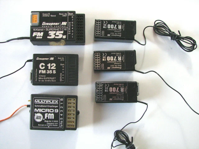 EMPFÄNGER GRAUPNER JR R700, C12, FM35s, MPX Micro 9 FM. Siehe ...