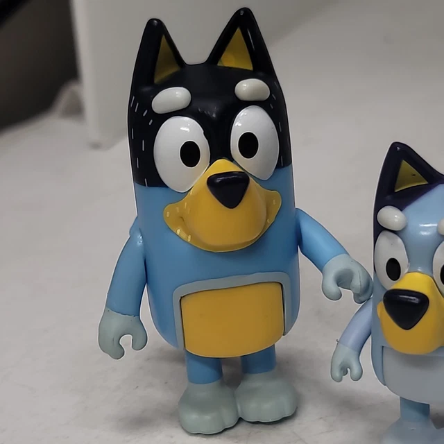 DISNEY BLUEY BLUEY'S Dad Father BANDIT Heeler and Bluey Figures £9.64 ...