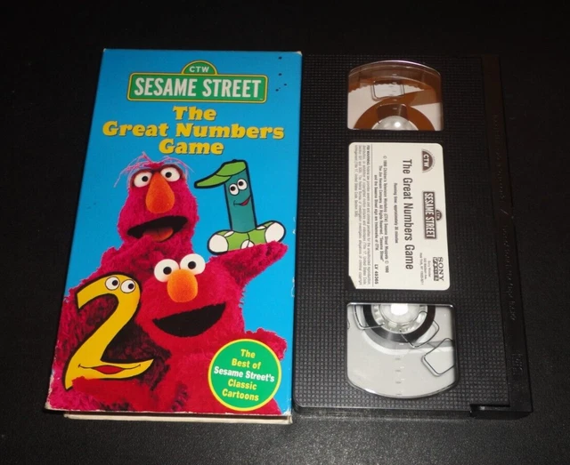 SESAME STREET : The Great Numbers Game (VHS, 1998) Rare Kids HTF Elmo ...