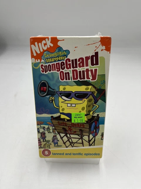SPONGEBOB SQUAREPANTS - Spongeguard on Duty (VHS, 2004) NEW SEALED £55. ...