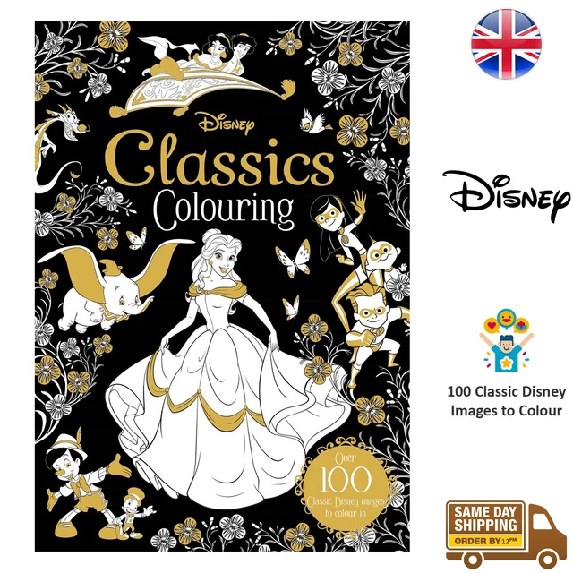 DISNEY CLASSIC COLOURING Book Favourite Characters For Kids Children ...