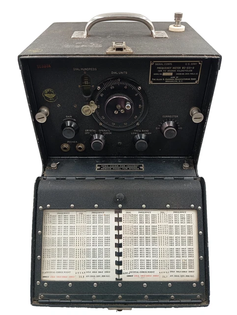 CBRO5/2025(REFA7B) FRÉQUENCE MÉTRE BC-221 B US WW2 SIGNAL CORPS US ARMY 1942 EUR 150,00 ...