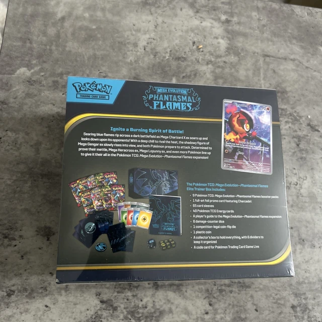 POKÉMON TCG MEGA Evolution Phantasmal Flames Elite Trainer Box £67.26 ...