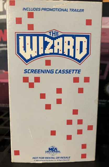 THE WIZARD (1989) VHS Screening Cassette Fred Savage NES Nintendo Very ...