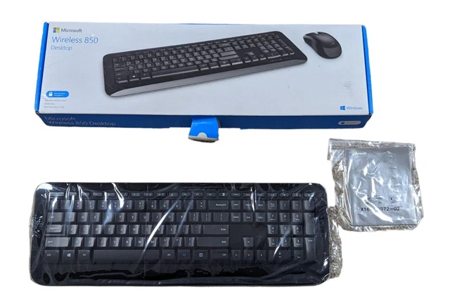 MICROSOFT WIRELESS DESKTOP 850 PC Computer Black KEYBOARD ONLY *READ ...