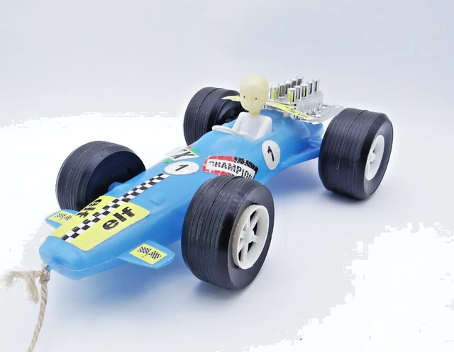 ALTES FERRARI F1 Rennauto Vintage Plastik DDR Spielzeug Auto 40cm 80er ...